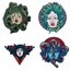 Medusa Patch Embroidered Iron on Patches Appliques Transfers Badges ...