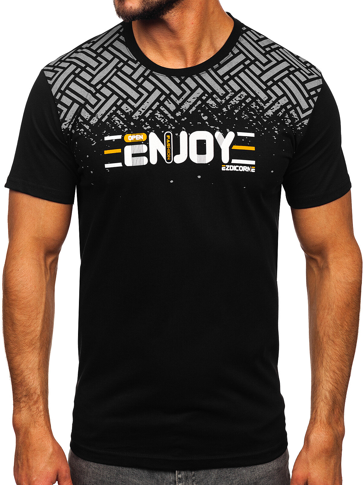 T-Shirt Tee Kurzarm Rundhals Sport Casual Aufdruck Classic Herren Mix ...