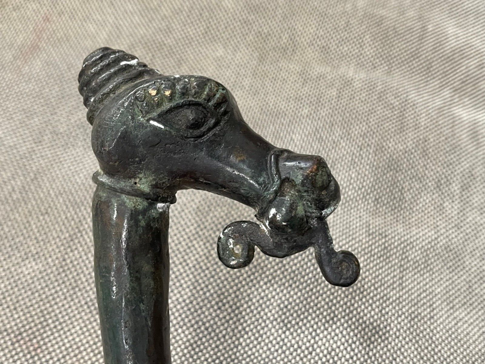 Vintage Metal Double Headed Decorative Ax / Axe Archaic w/ Horse Head ...