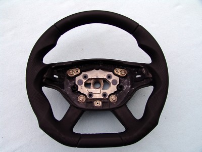 MERCEDES-BENZ W221 STEERING WHEEL, FLAT BOTTOM, ERGONOMIC INLAYS, NEW ...