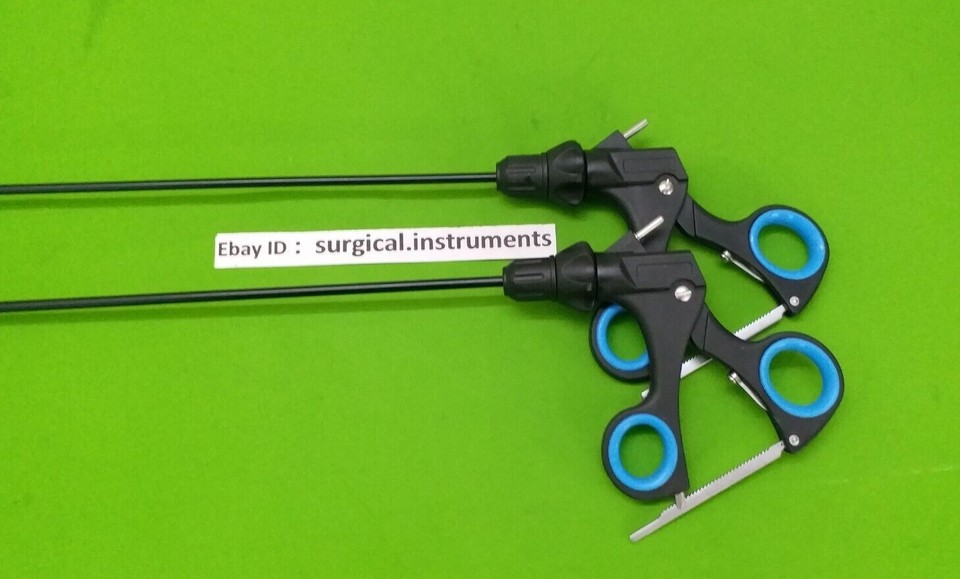 2pc Laparoscopic Plain Grasper & Debakey Forceps 5mmx330mm Reusable ...