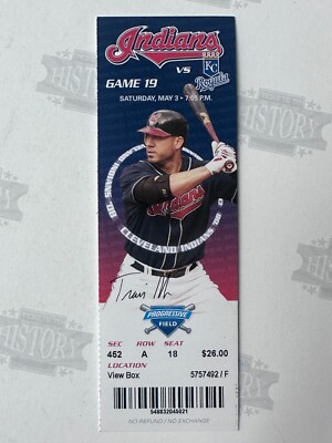 2008 Kansas City Royals at Cleveland Indians Ticket 5/3/08 | eBay UK