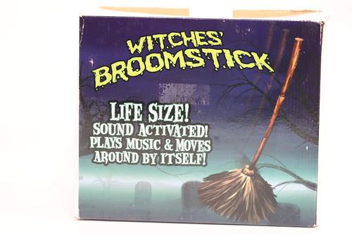 Roman 47 Musical Battery Operated Dancing Haunted Broom Halloween ...