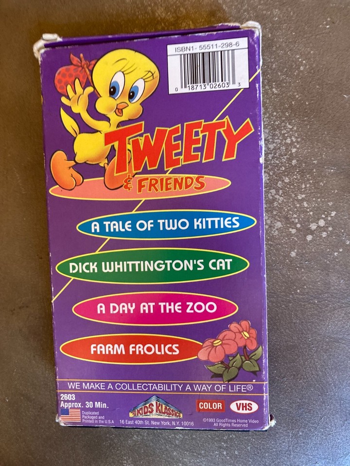 Sale!-Used-Like-New-Tweety And Friends VHS, A Tale Of Two Kitties, Kids ...