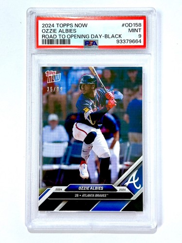 2024 Topps Now OZZIE ALBIES #OD-158 - Road to Opening Day BLACK 35/99 ...