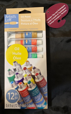 Artist's Loft - "Fundamentals" Oil Paint - 12 Pieces (0.4 fl oz/each ...