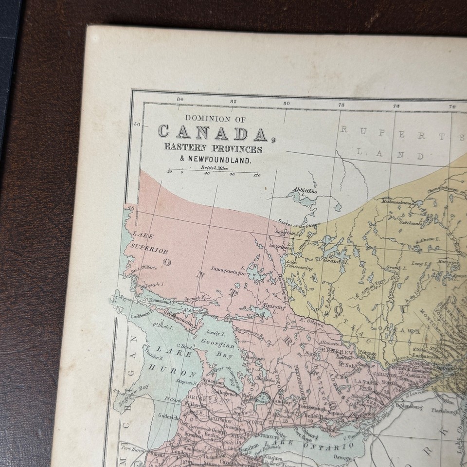 Antique 1840 Map Canada By W&R Chambers | eBay