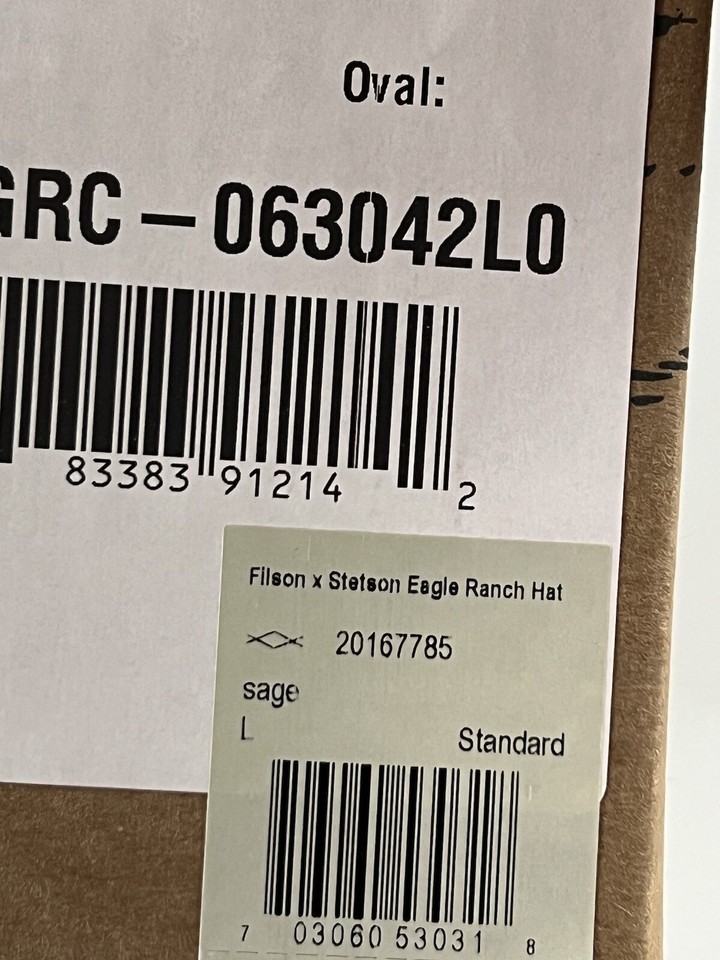 FILSON X STETSON EAGLE RANCH HAT SAGE L NWB SOLD OUT | eBay