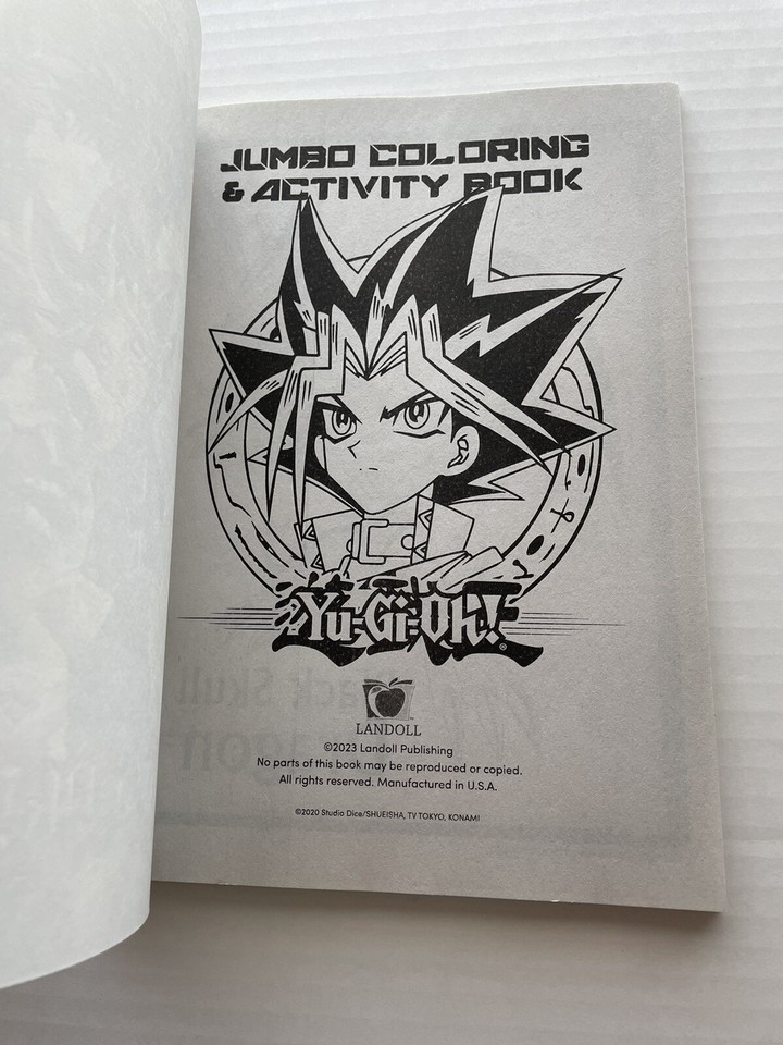 Yu-Gi-Oh! Jumbo Coloring & Activity Book Yu-Gi-Oh anime Rare! Fast ...