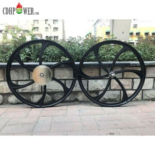 CDHPOWER 26" Bike Mag Wheels Set Rims 100x120MM W/44T Sprocket ...