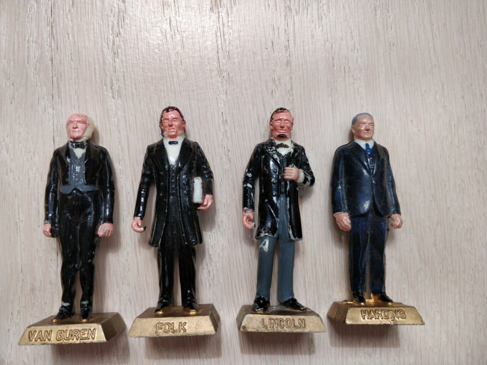 Choose VINTAG MARX PRESIDENTS HARD PLASTIC FIGURE Van Buren and Lincoln ...
