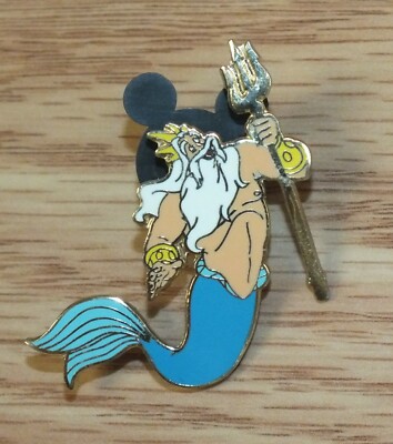Genuine Disney The Little Mermaid King Triton With Trident Collectible ...