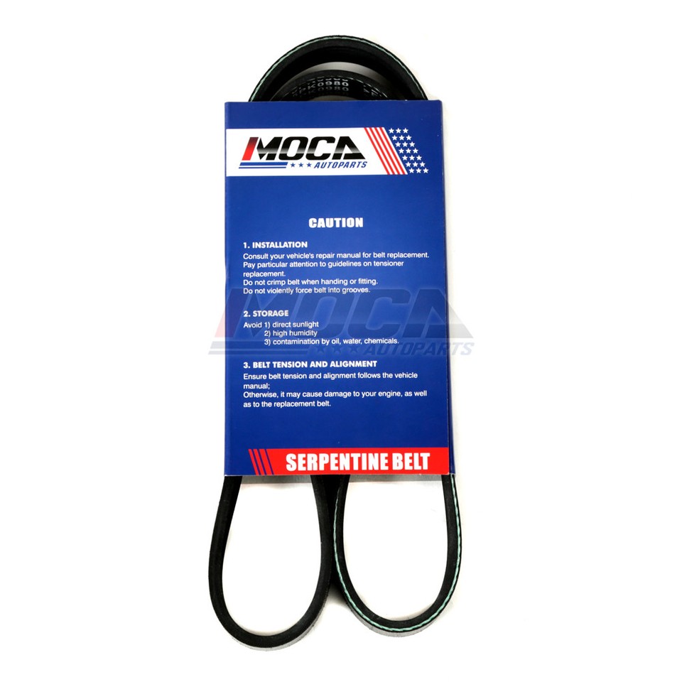 Serpentine Drive Belt Fits BMW Chevrolet Mazda Pontiac Toyota 5PK980 ...