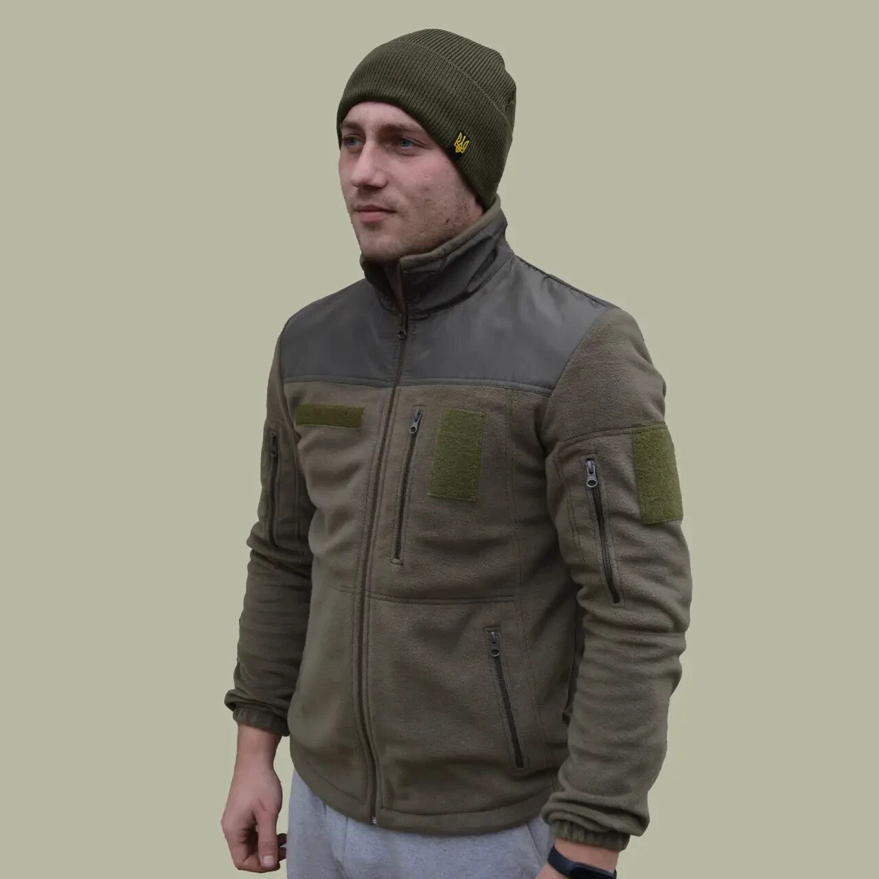 Ukrainian army Fleece jacket ZSUolive with raincoat inserts army ...