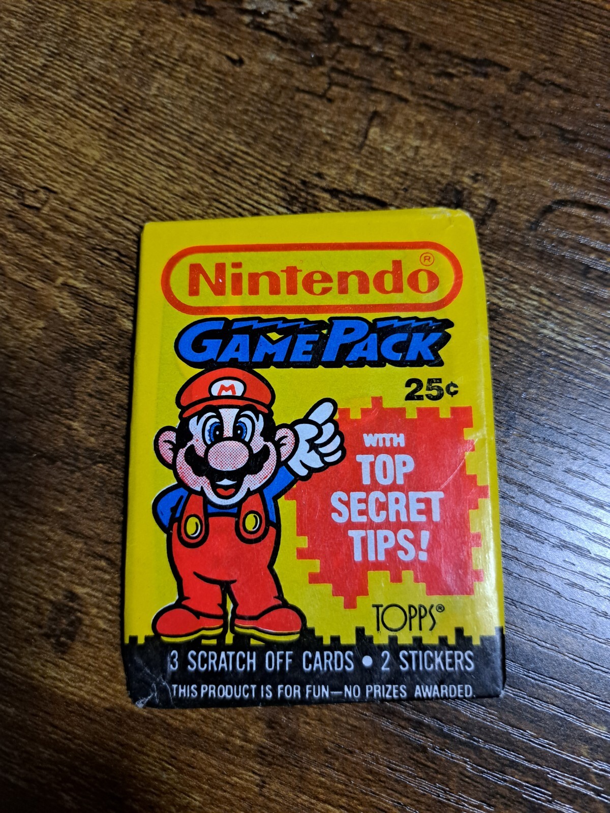 Nintendo Game Pack Trading Cards 1989 Topps Mario Cover (1 SEALED PACK ...