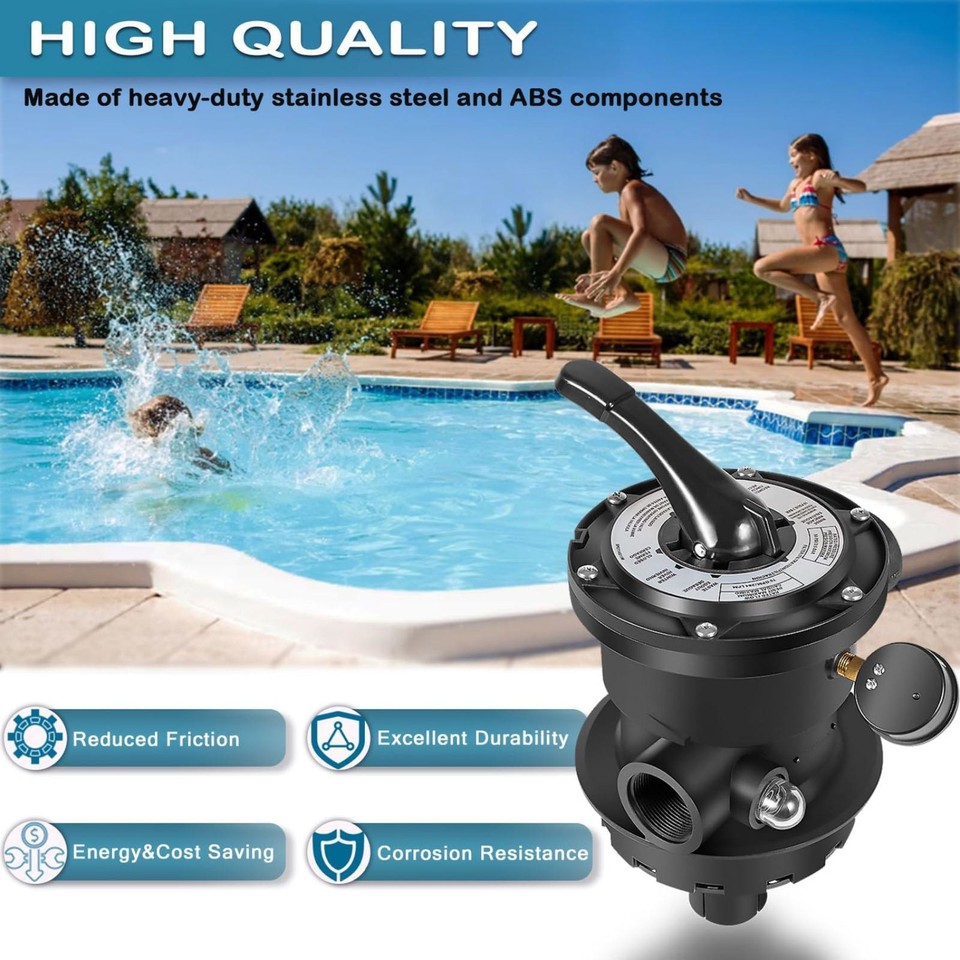 Top Mount Multiport Valve For Hayward Pro-Series Sand Filters S166T ...