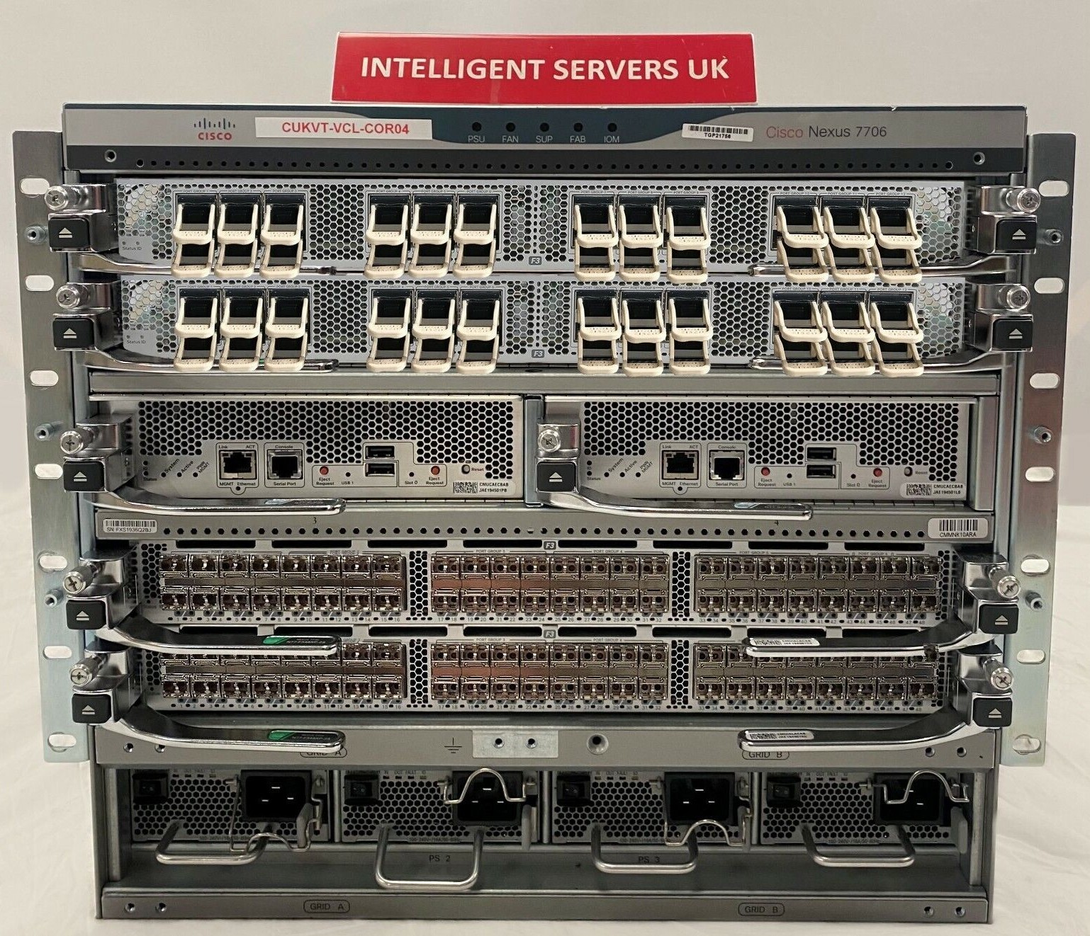 Cisco Nexus 7706 2x N77-SUP2E Line Card Configurable 9U Network Switch ...