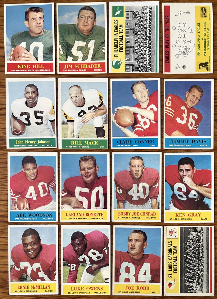 Lot of 41 Different 1964 Philadelphia Football Cards EX | eBay