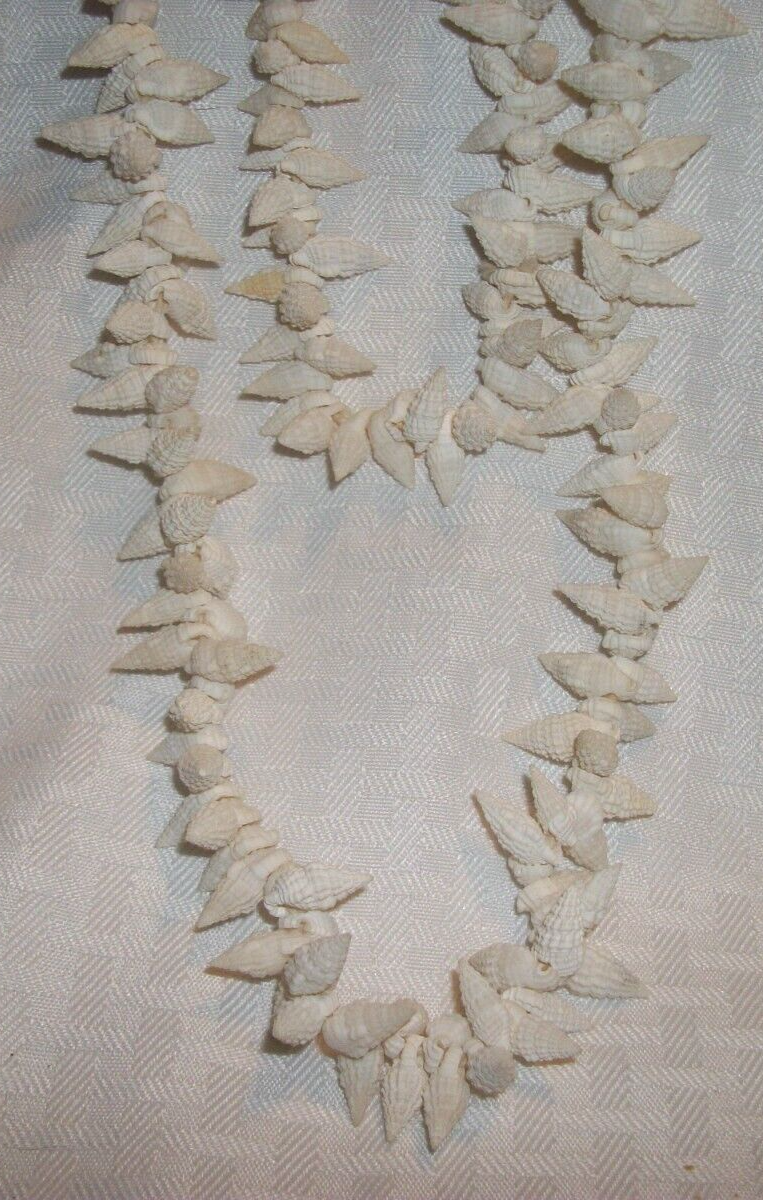 BEAUTIFUL VINTAGE HAWAIIAN SHELL LEI 71" NECKLACE JEWELRY HAWAII | eBay