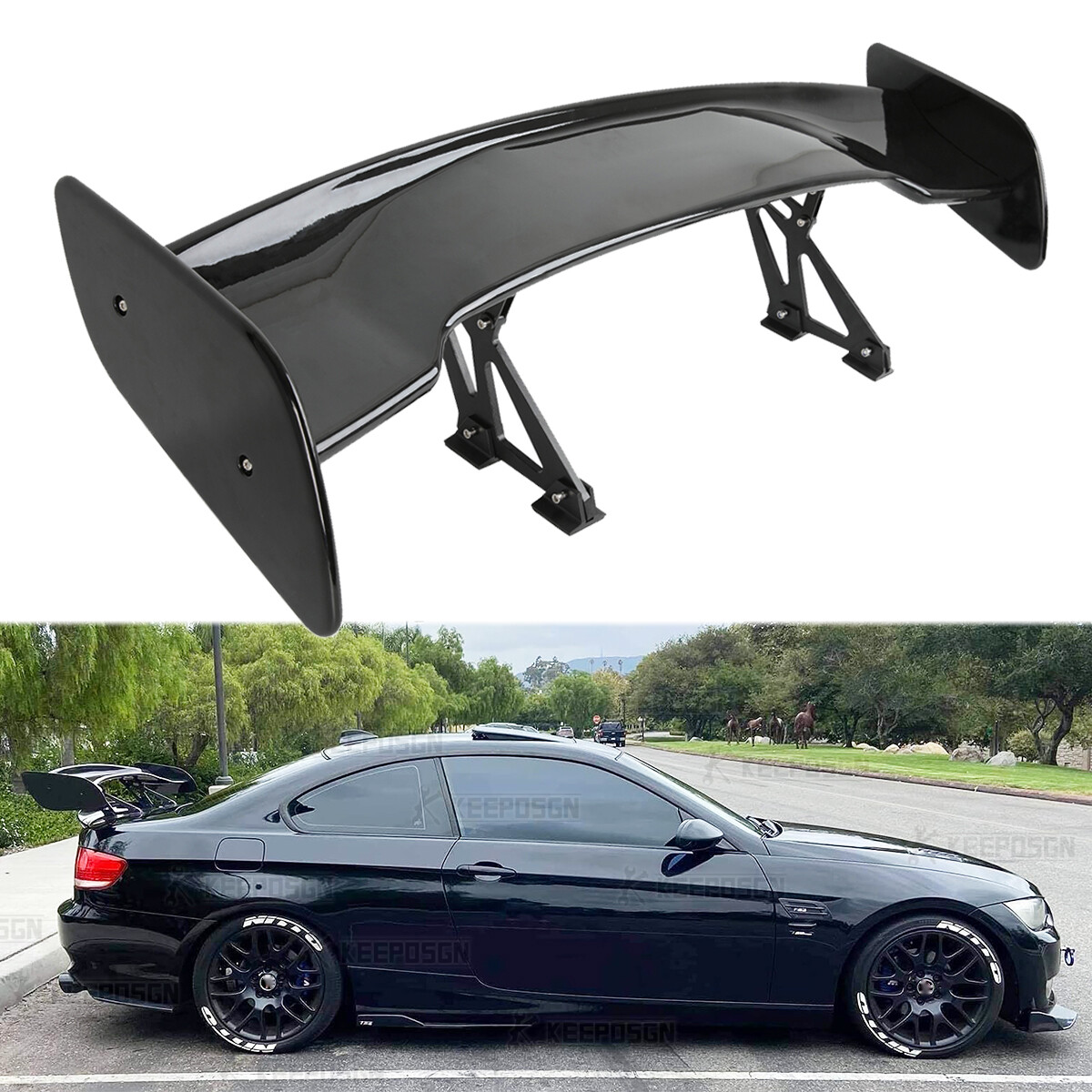 For M3 E92 E90 E93 E46 F30 F10 46" Rear Trunk Spoiler Wing Racing GT ...