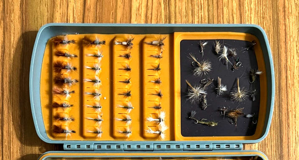 100+ Flies & Fishpond Fly Box, Fly Fishing NR | eBay