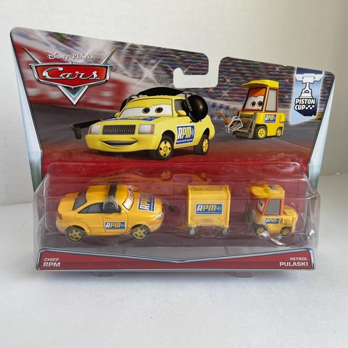 Disney Pixar Cars - Piston Cup - CHIEF RPM & PETROL PULASKI 2-Pack ...