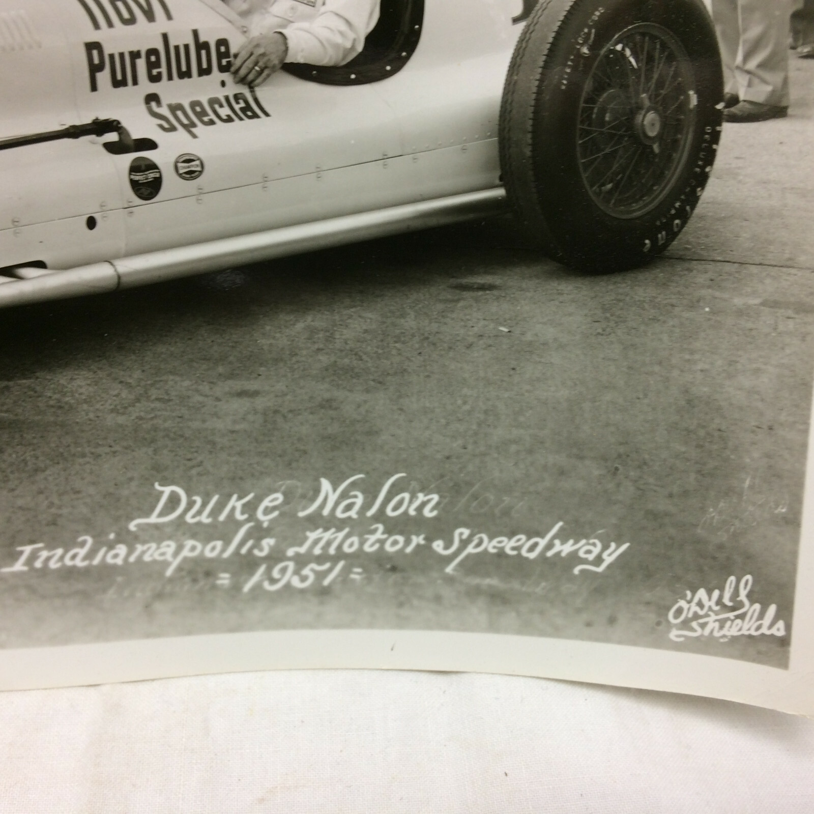 Vintage 1951 Racing Photograph Duke Nalon Indianapolis Motor Speedway ...