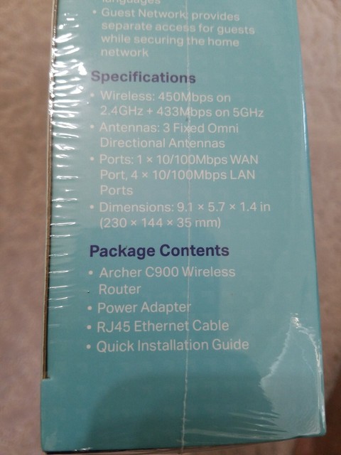 TP-LINK AC900 Archer C900 Wireless Dual Band Gigabit Router for sale ...