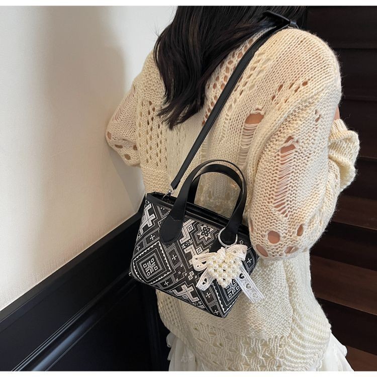 Zhuang Brocade Wanji Pattern Handheld Bucket Bag Guofeng Messenger Bag | eBay