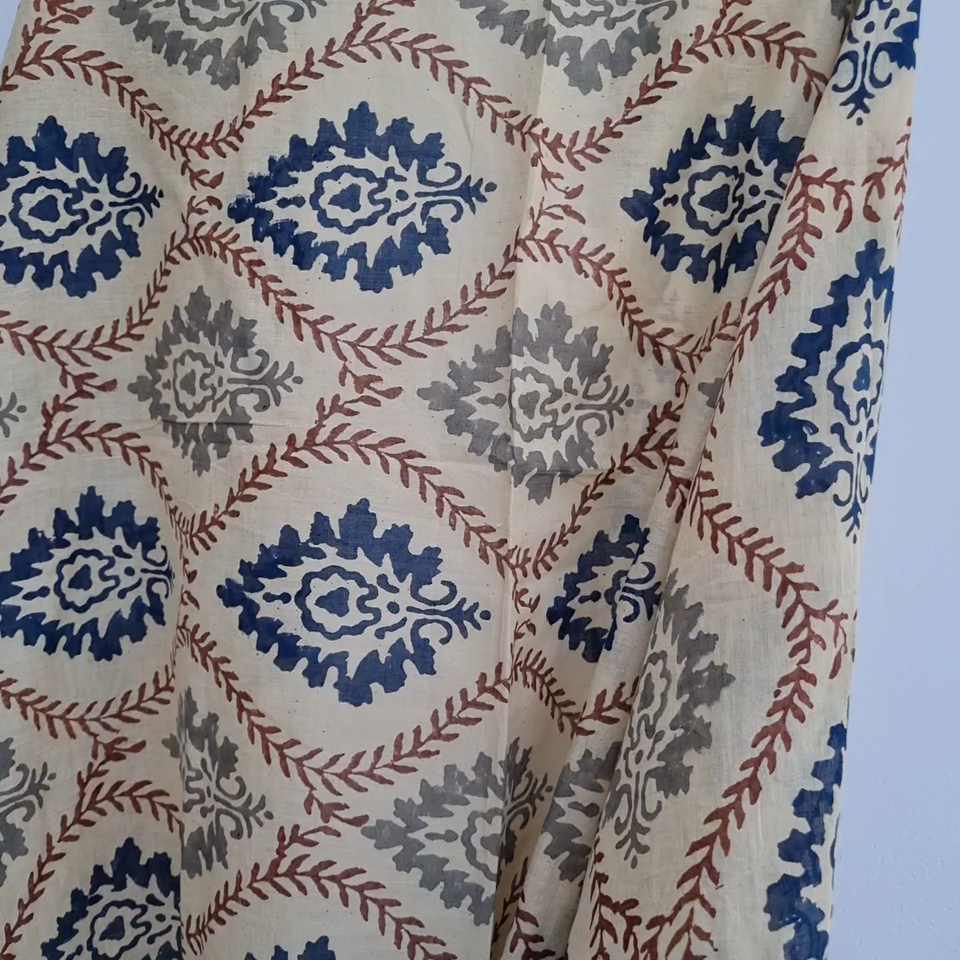 Rajasthani Block Print Sarong – Indian Cotton Beach Wrap, Boho Style ...