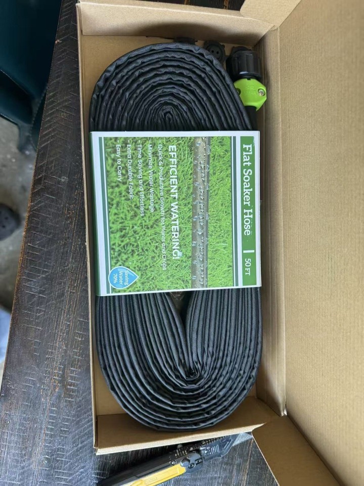 Garden Soaker Hose 1/2" x 50 ft Drip Hoses Heavy Duty Save Water For ...