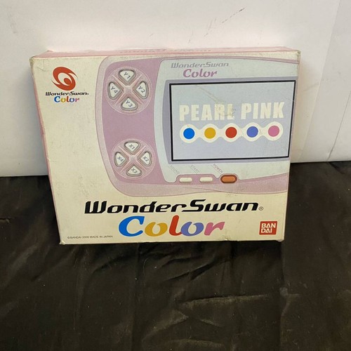 BANDAI WonderSwan Color Console Pearl Pink Box Manual Junk Japan | eBay