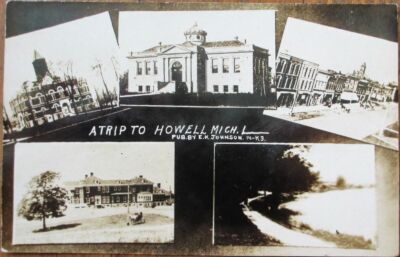 Howell, MI 1910 Realphoto Postcard: Five Views - Michigan Mich RPPC | eBay