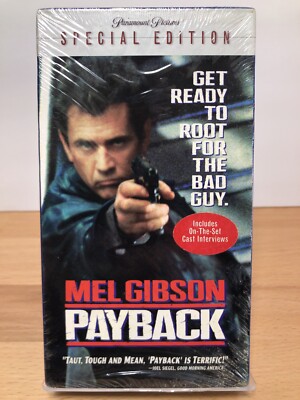 Payback (VHS, 1999) Mel Gibson Special Edition BRAND NEW SEALED ...