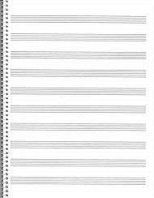 74. Spiral Book: 10-Stave, Passantino Manuscript Paper | eBay