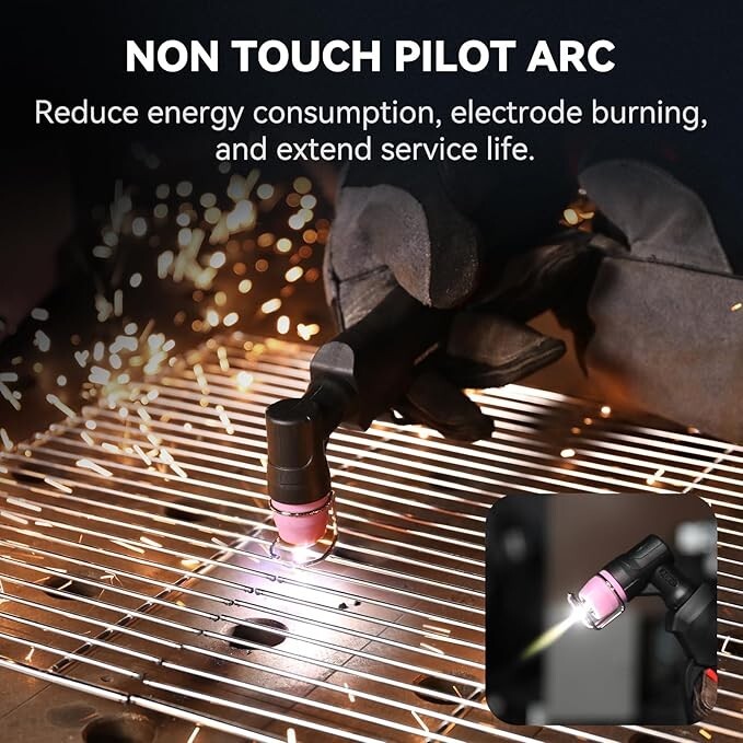 ARCCAPTAIN 55A Plasma Cutter, Non-Touch Pilot ARC High-Frequency Air ...