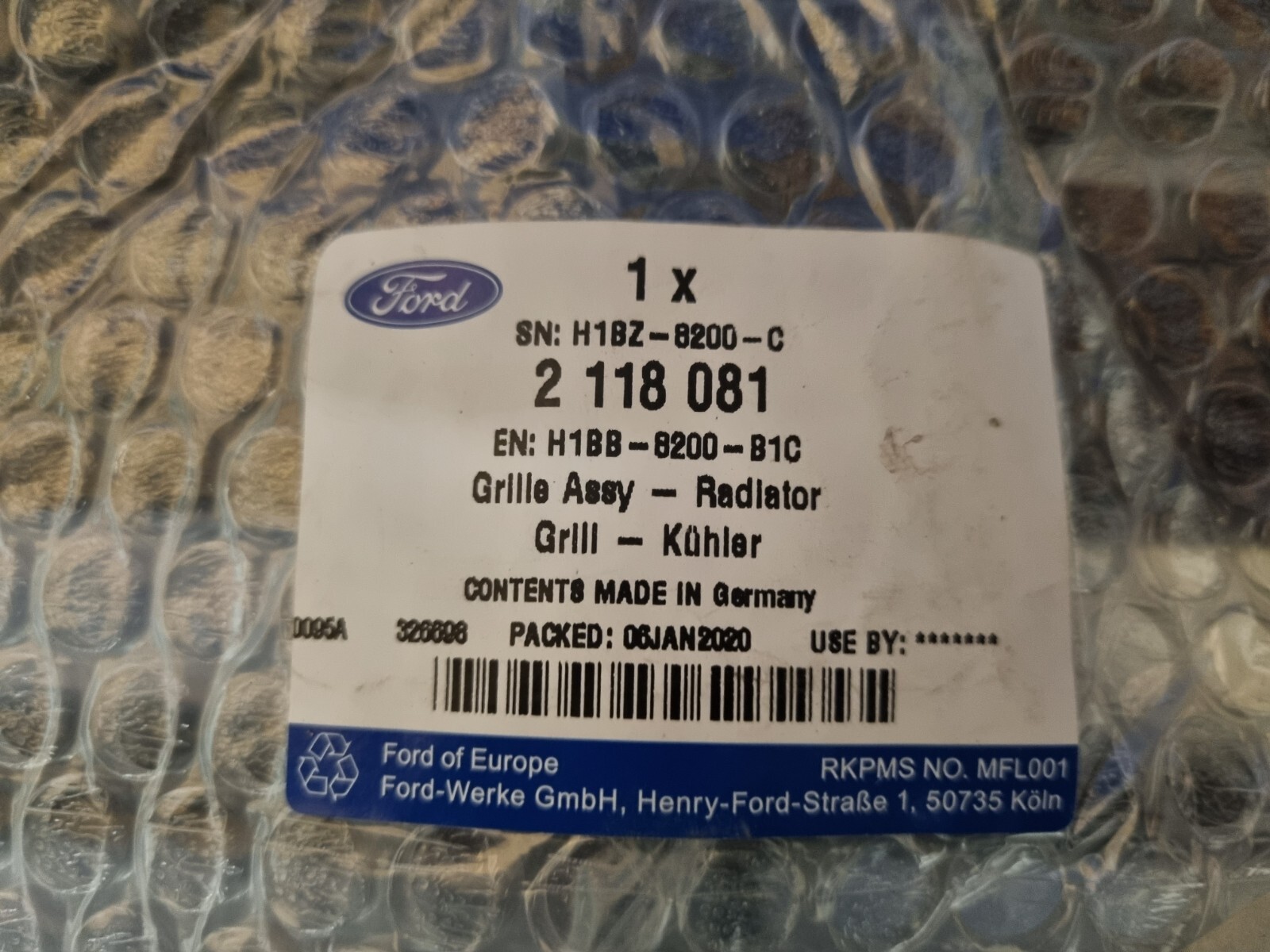 Genuine Ford Fiesta Mk8 2017 Petrol Chrome Front Radiator Grille ...