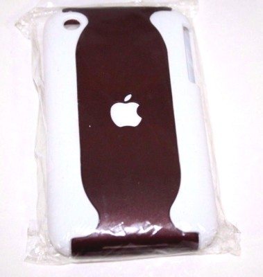 Brown/White 3 Piece Plastic Hard Case Cover compatible with iPhone® 3 ...