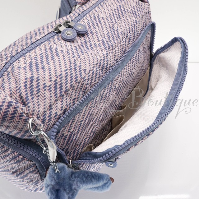 Kipling HB7502 Erica Tote Crossbody Bag Polyester Purse Navy Blue ...