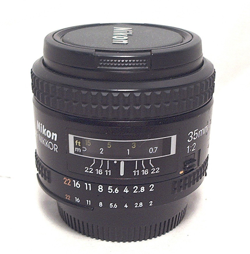 NIKON AF NIKKOR 35MM F:2 FAST WIDE ANGLE W/ ORIGINAL CAPS - SUPER CLEAN ...