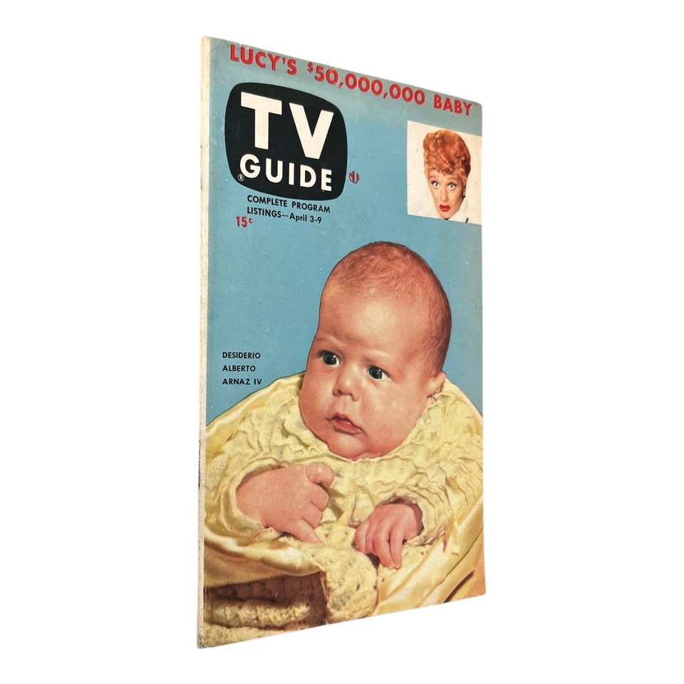 Vintage 1953 1st Ever TV Guide April 3-9 Magazine Lucy I Love Lucy No ...