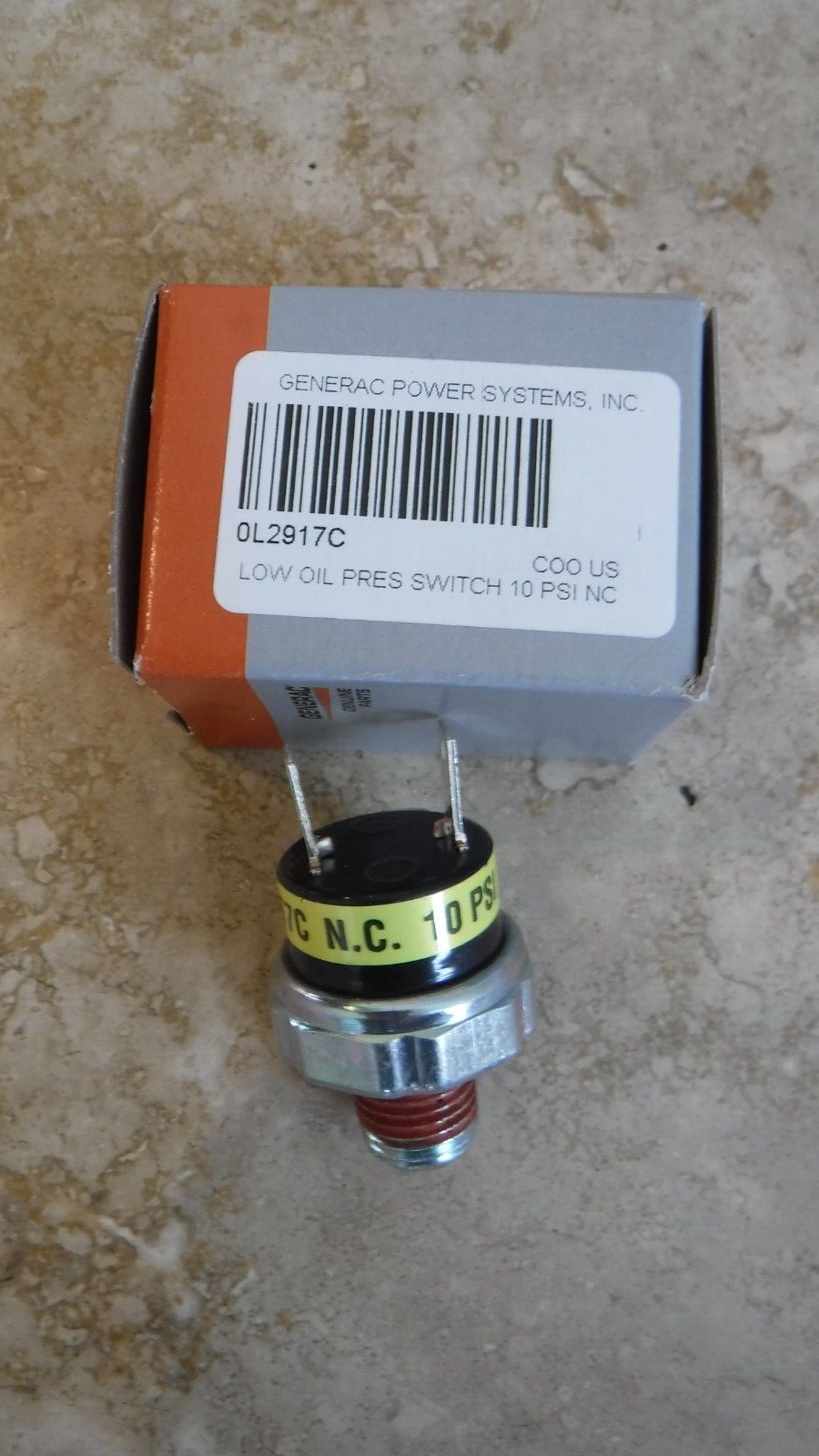 Generac Low Oil Pressure Switch 10 PSI NC 0L2917C for sale online | eBay