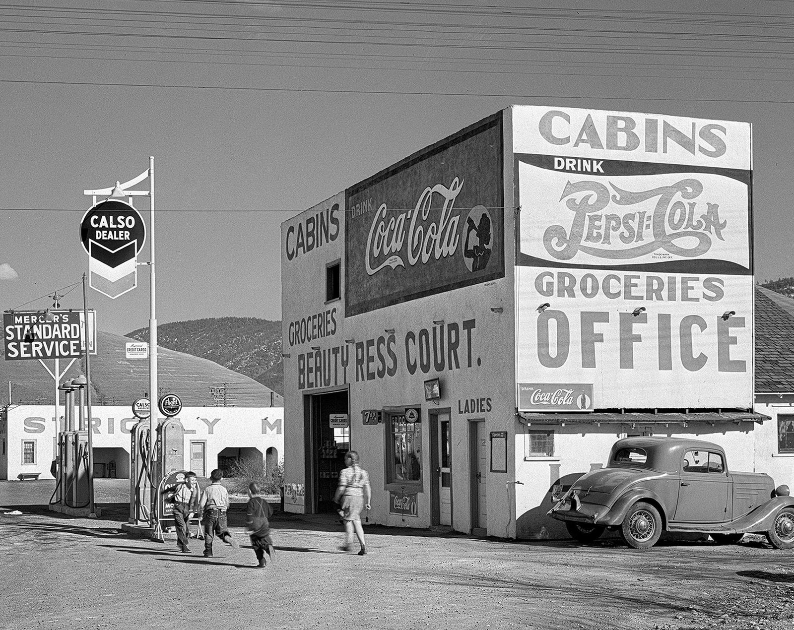 1942 Missoula Montana CALSO GAS STATION Photo (213-d) | eBay