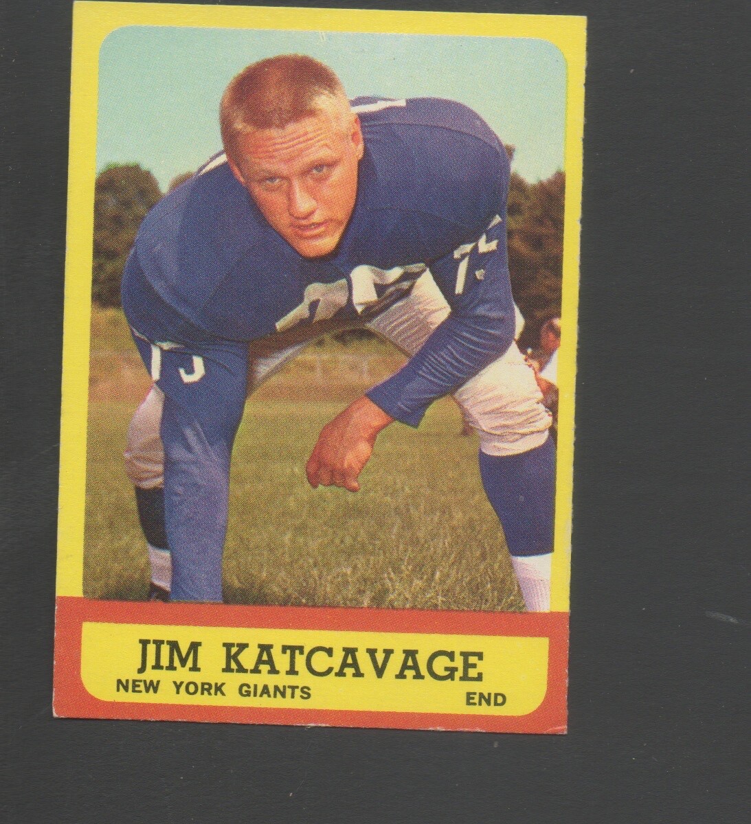 1963 Topps Football Card #55 Jim Katcavage-New York Giants Ex Mint Card ...