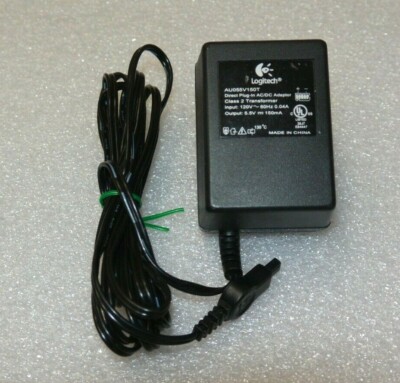 Logitech Power Supply Adapter Model: AU055V150T Output: 5.5V 150mA | eBay
