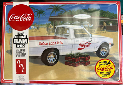 AMT Coke Coca-Cola 1980 Dodge Ram D-50 Pickup 1/25 Model Kit AMT1306M ...