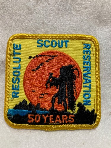(b119) Boy Scouts- Resolute Scout Reservation - 50-years patch | eBay
