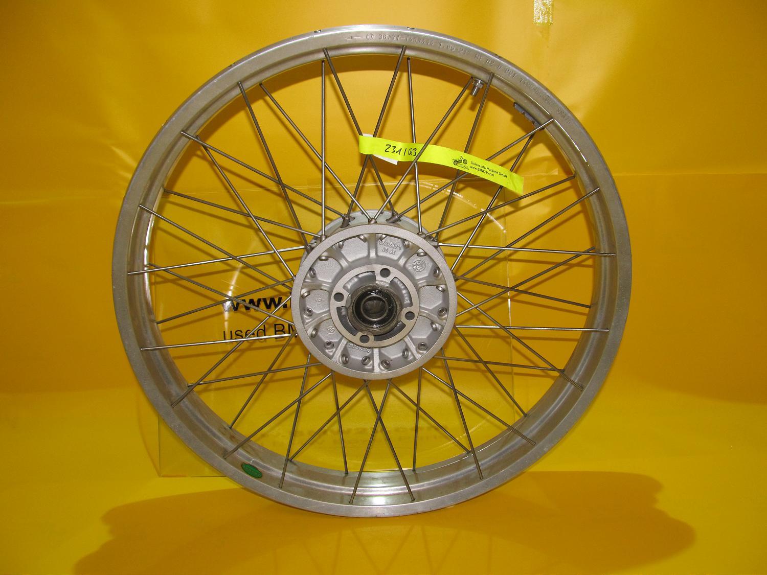 BMW R100 GS R80 GS Vorderrad Felge Akront 1.85x21 1458444 front wheel ...