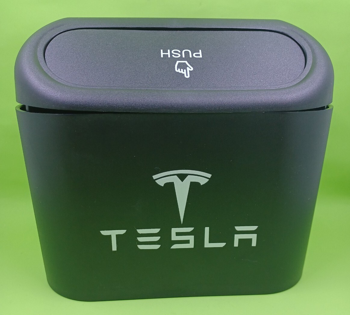 Tesla Trash Can Includes 7 Rolls of Liner Bags Auto Accessory Box 1a | eBay