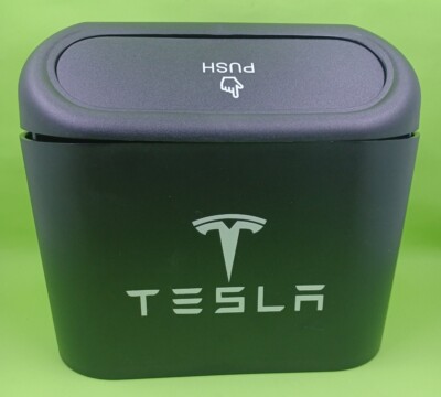 Tesla Trash Can Includes 7 Rolls of Liner Bags Auto Accessory Box 1a | eBay